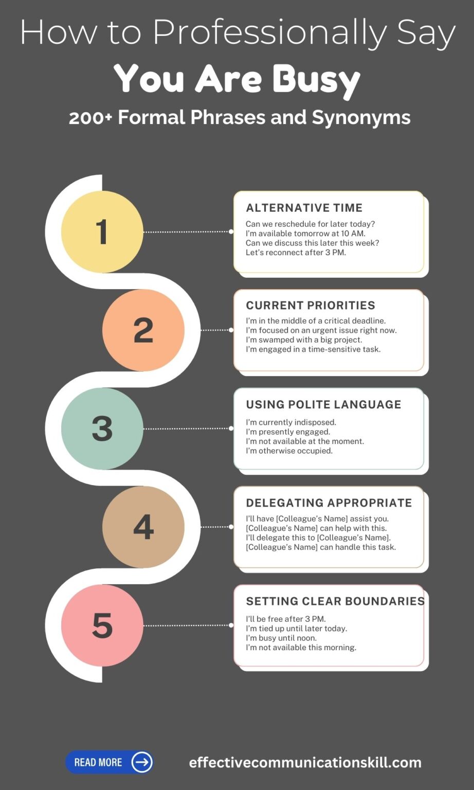 How to Professionally Say You Are Busy (200+ Formal Phrases and ...